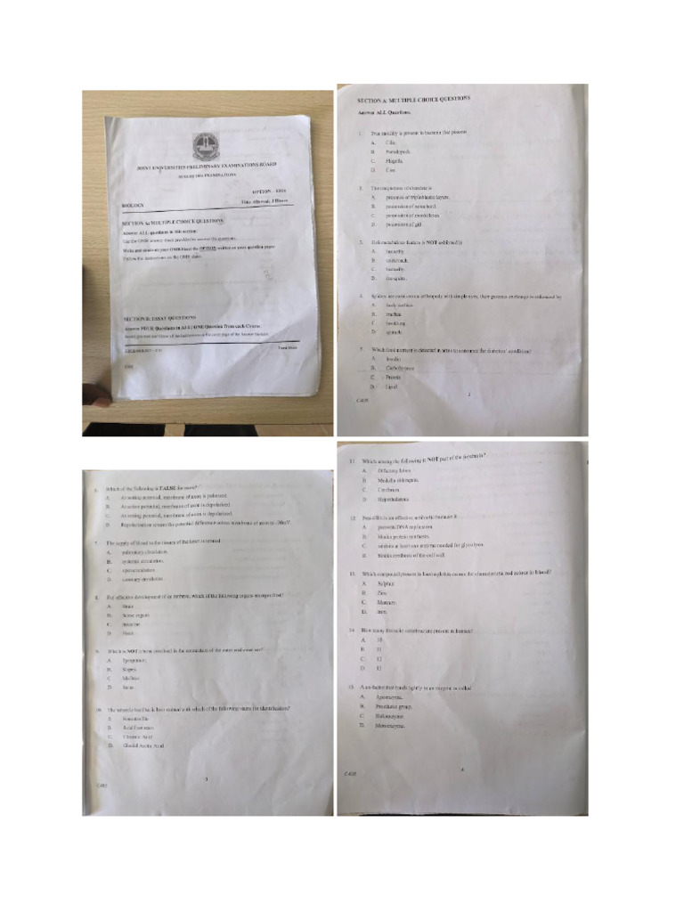 Jupeb Questions 2024 | PDF