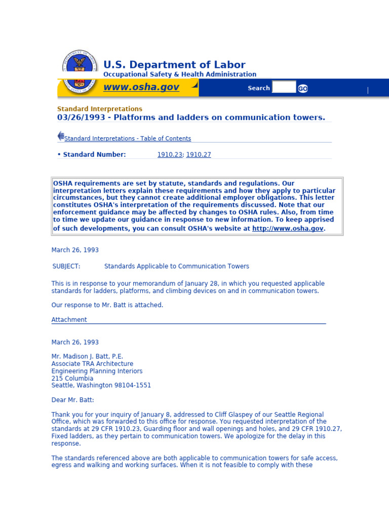 Platforms & Ladders On Communication Towers | PDF | Occupational Safety ...