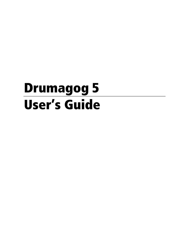 Drumagog 5 User Guide | PDF | Installation (Computer Programs) | Drum Kit