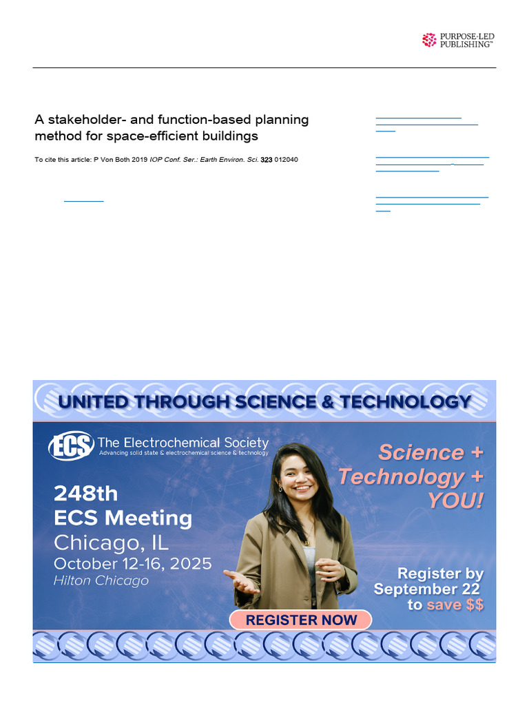 Von Both 2019 IOP Conf. Ser. Earth Environ. Sci. 323 012040 | PDF ...