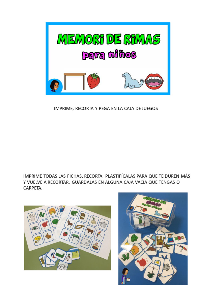 Memory de Rimas | PDF