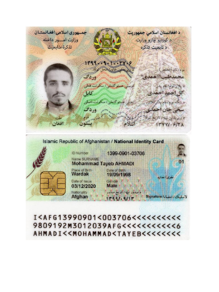 Tazkira (Id) | PDF