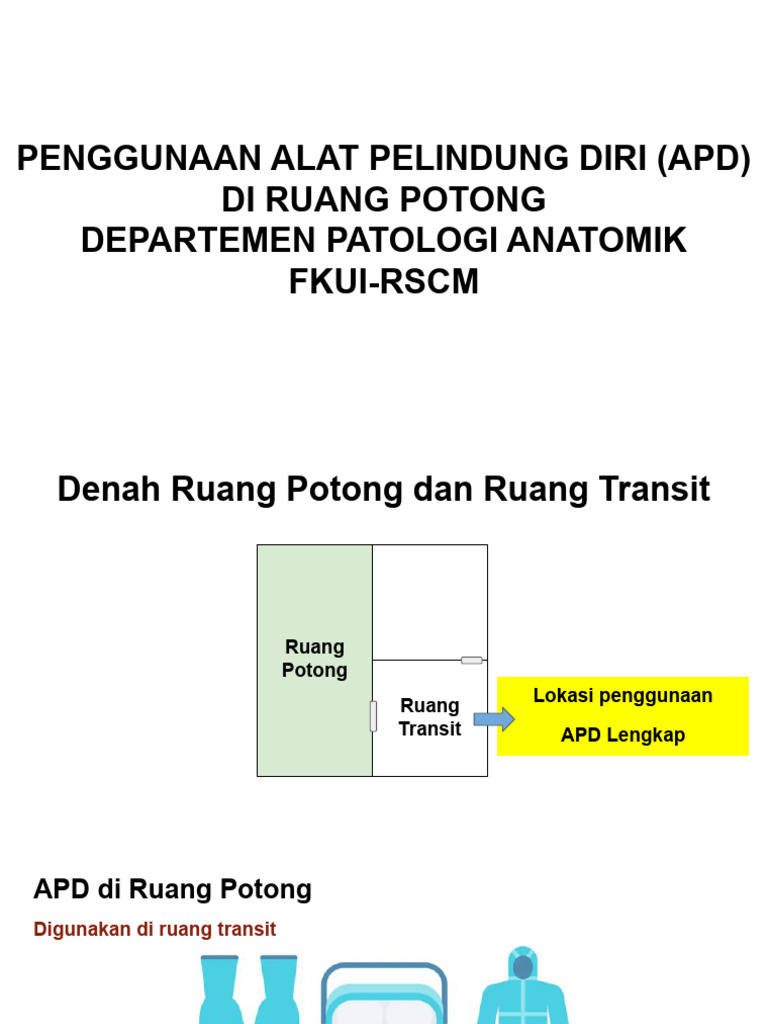 Panduan APD di Ruang Potong RSCM | PDF