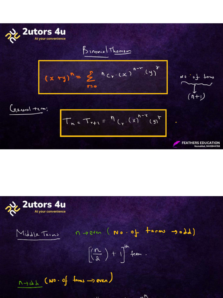 Binomial Theorem | PDF