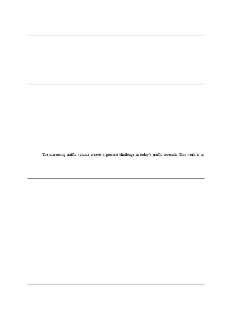 Traffic Volume Study via Video Surveillance | PDF | Traffic | Road