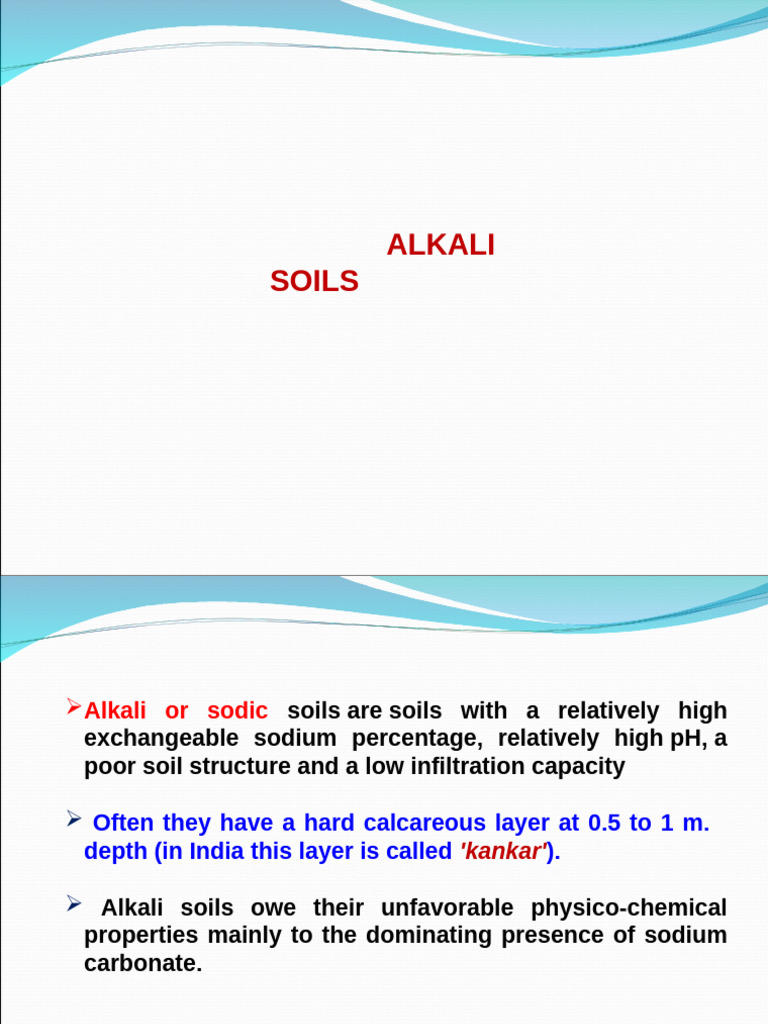 Class 11 Alkali Soil Occurance, Chemistry 1 | PDF | Soil | Sodium Carbonate