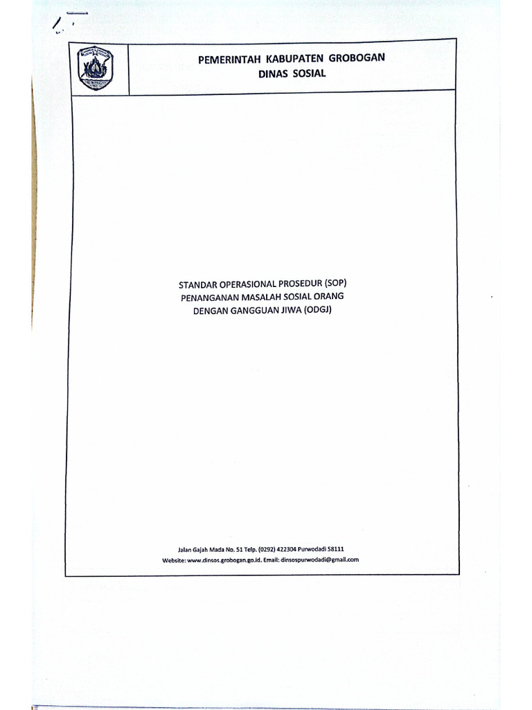 SOP Penanganan ODGJ | PDF
