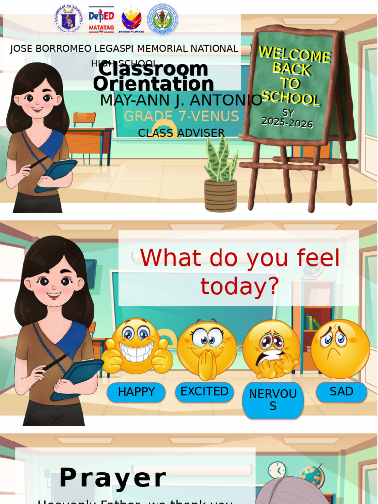Classroom Orientation for SY 2025-2026 | PDF | Learning