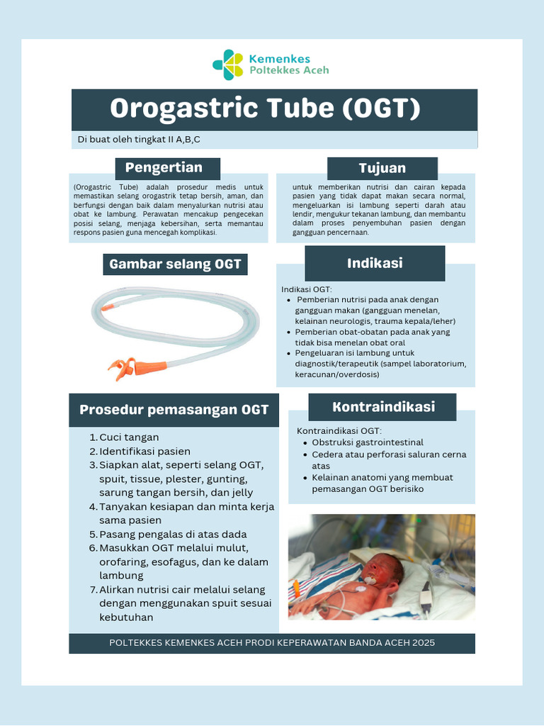 Prosedur Pemasangan Orogastric Tube | PDF