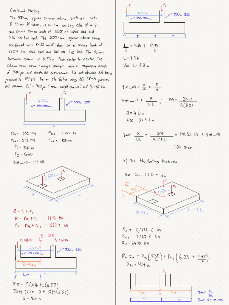 Combined Footing | PDF