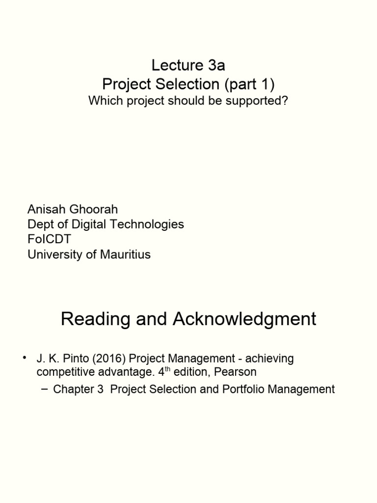 Project Selection Models Explained | PDF | Usability | Business