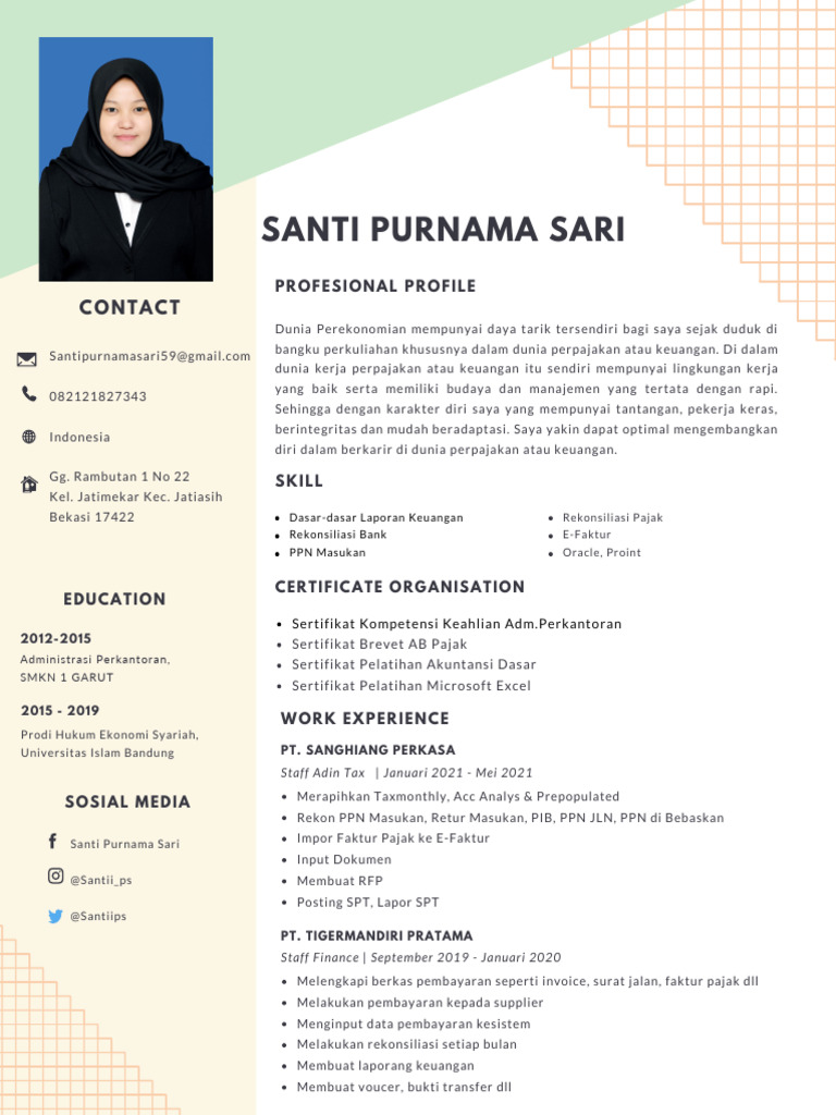 Profil Santi Purnama Sari | PDF