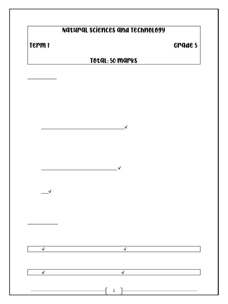 Grade 5 Natural Science Exam Guide | PDF | Pollination | Frog