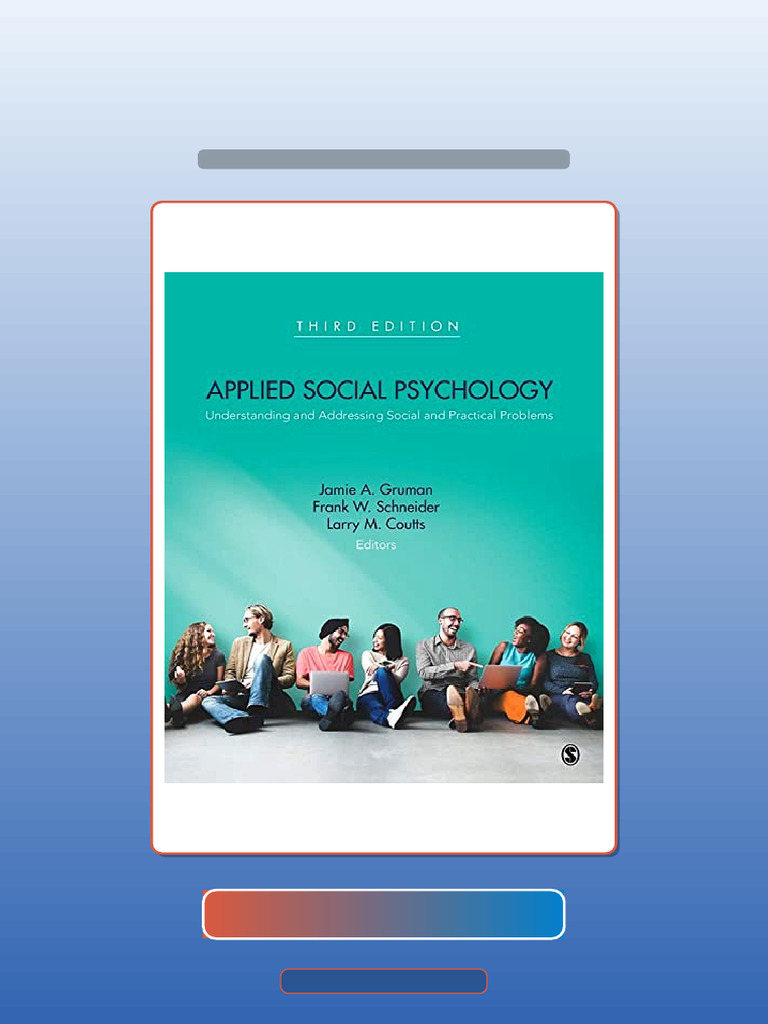 Applied Social Psychology by Gruman 3e Official Test Bank | PDF ...