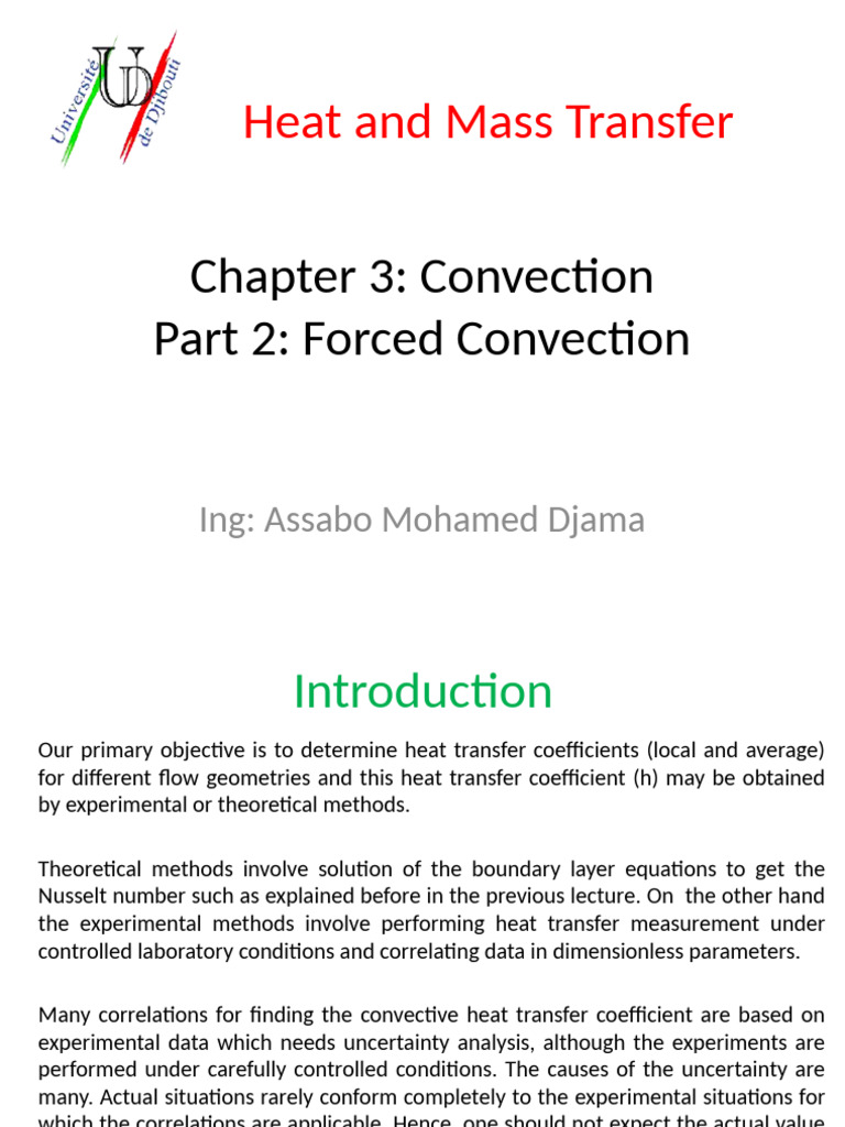 Heat and Mass Transfer 3 Etudiant | PDF