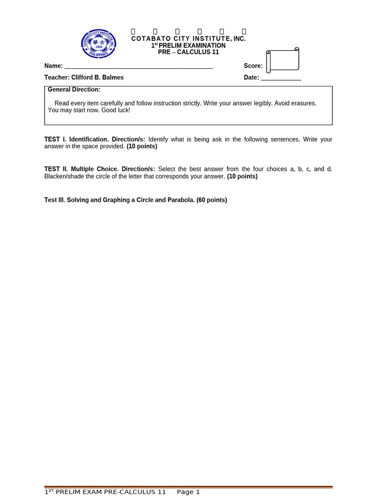 Prelim Template | PDF