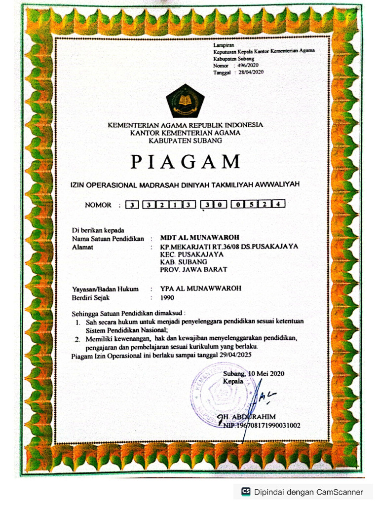 Piagam DTA | PDF