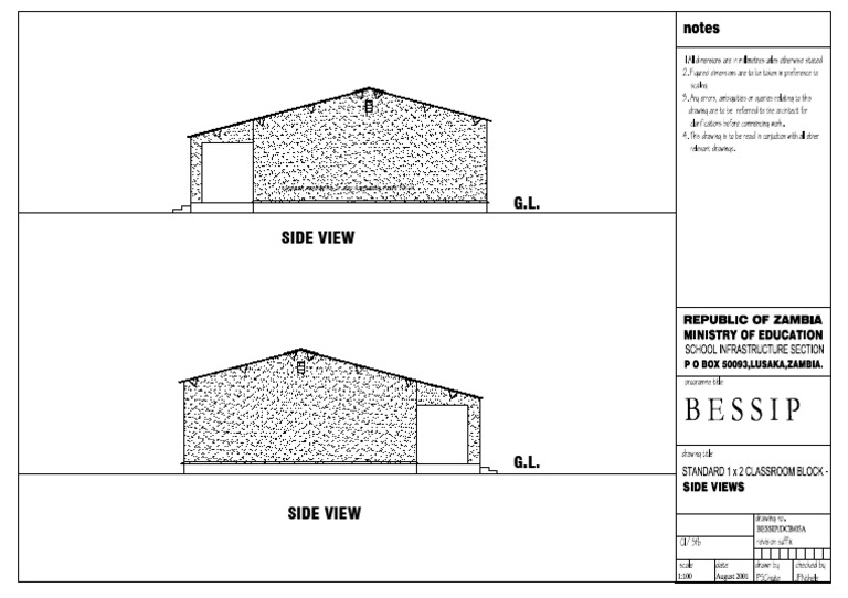 1x2 Classroom Block Side Views Layout1 | PDF