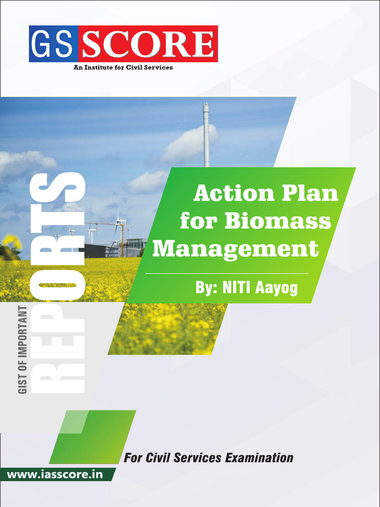 Action Plan For Biomass Management | PDF | Air Pollution | Subsidy