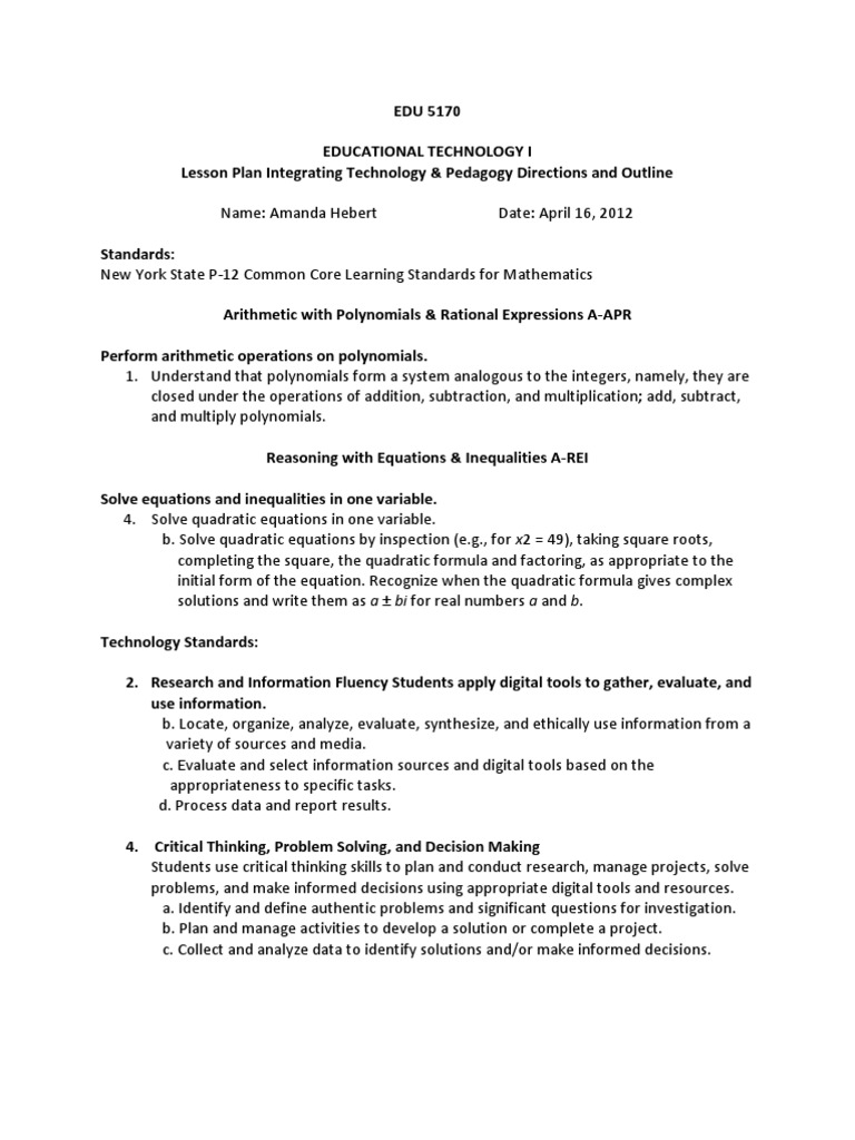 FOIL Lesson Plan | PDF | Factorization | Polynomial