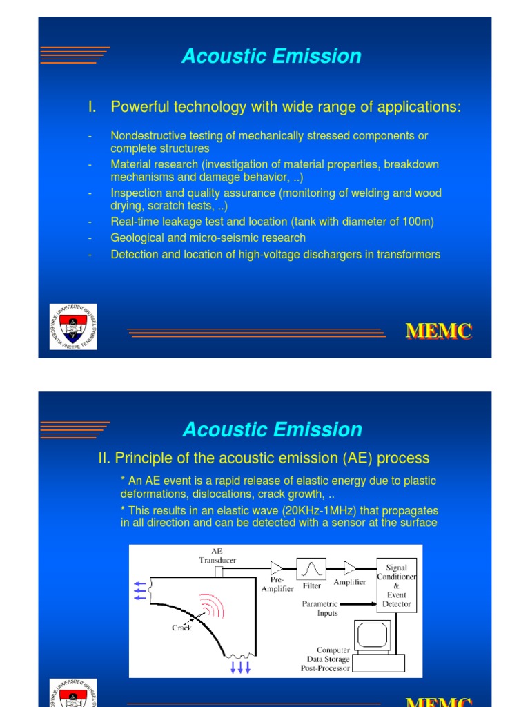 Acoustic Emission | Acoustics | Physics & Mathematics