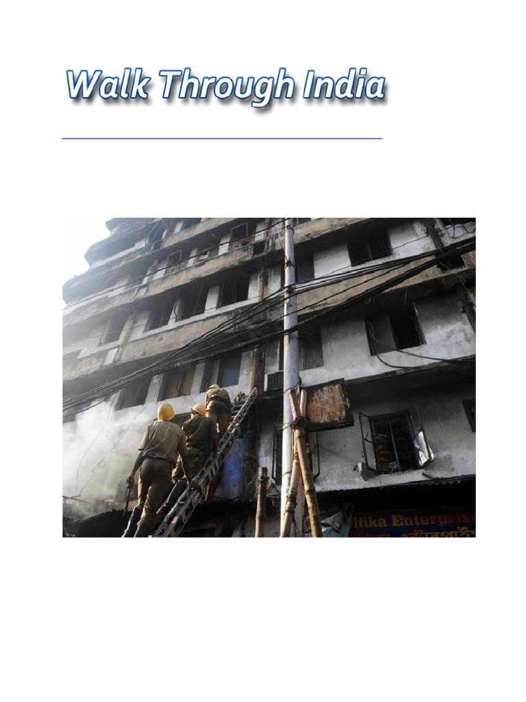 Major Fire Incidents in India | PDF