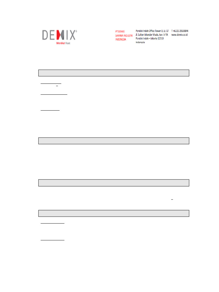 Demix B2 Safety Data Sheet | PDF | Cement | Dust