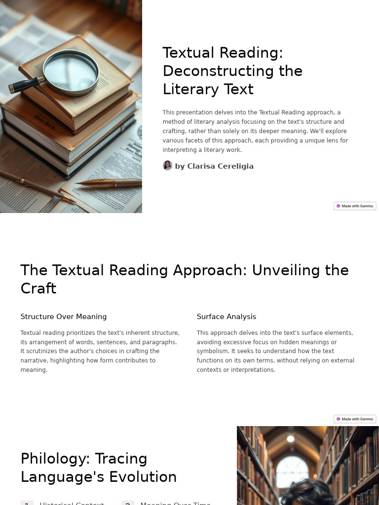 Textual Reading: Analyzing Literary Craft | PDF | Semantics | Symbols