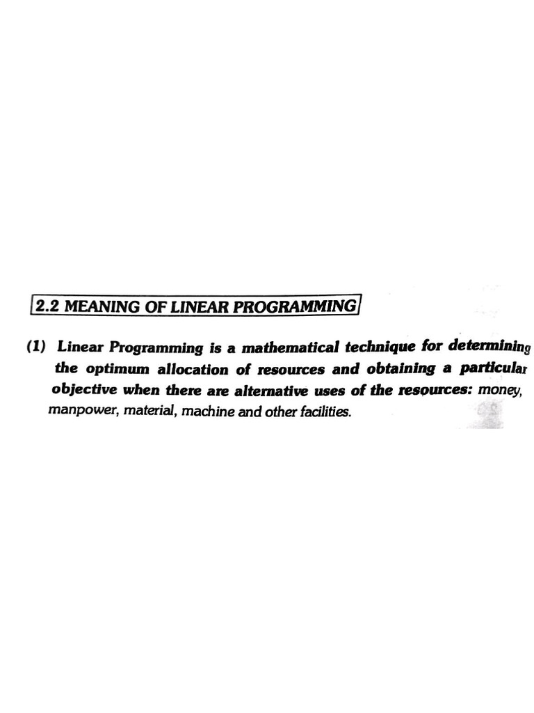 Linear Programming | PDF