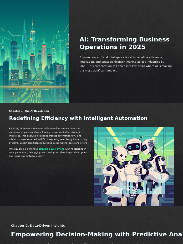 AI Transforming Business Operations in 2025 | PDF | Artificial Intelligence | Intelligence (AI ...