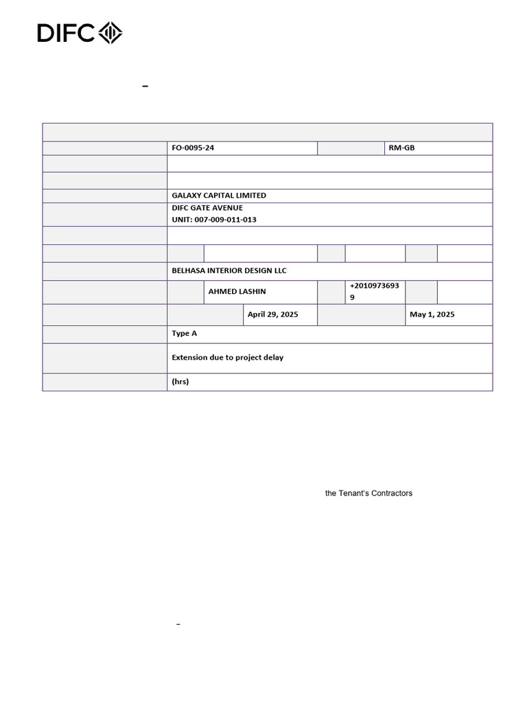 DIFC Fit-Out Works Permit Details | PDF | Chess Theory | Chess
