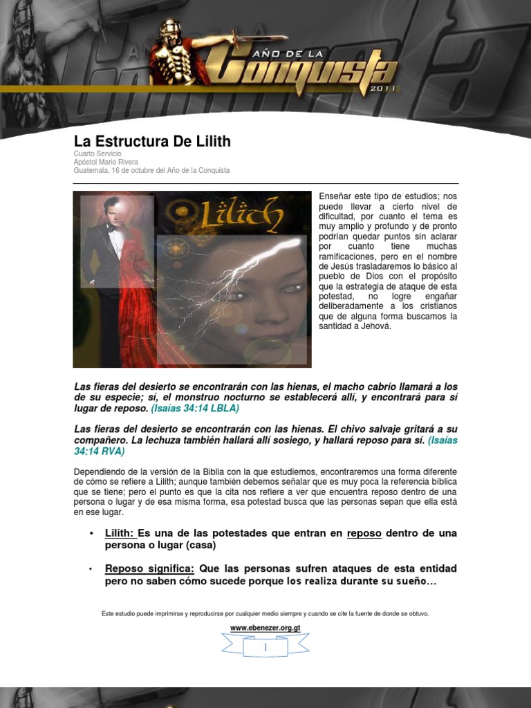 Estructura y función de Lilith en la Biblia | PDF | Lilith | Demonios