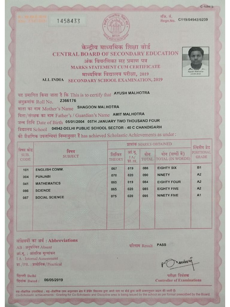 Ayush 10th and 12th DMC PDF | PDF