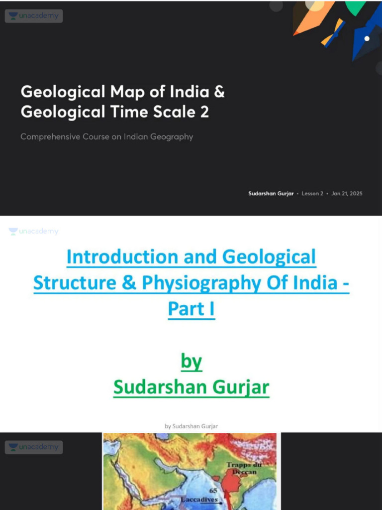 Geological Map of India Geological Time Scale 2 No Anno | PDF