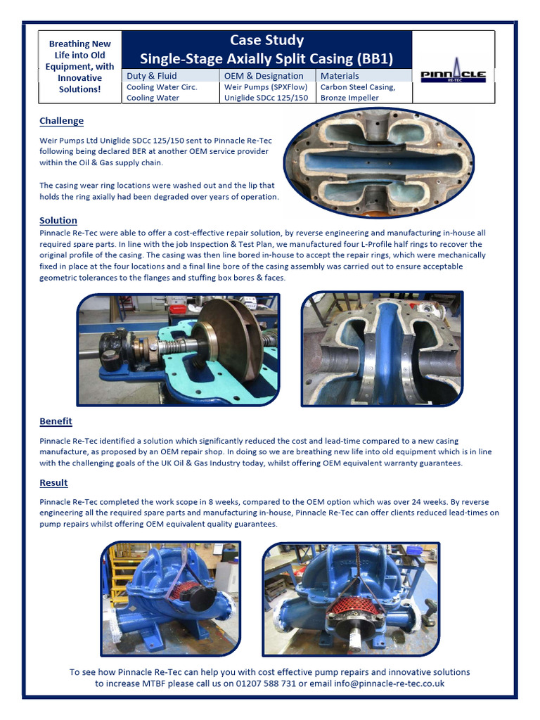 Case Study BB1 Cooling Water Circu Pump | PDF