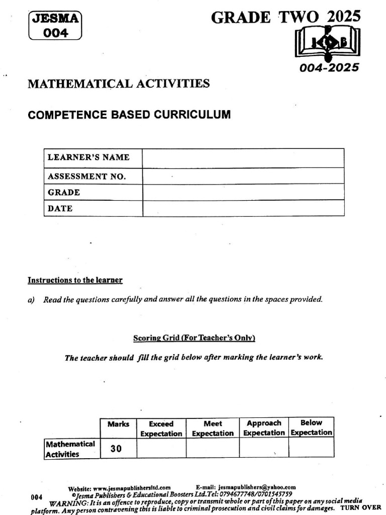 Grade 2 004 Jesma All Subjects.pdf | PDF