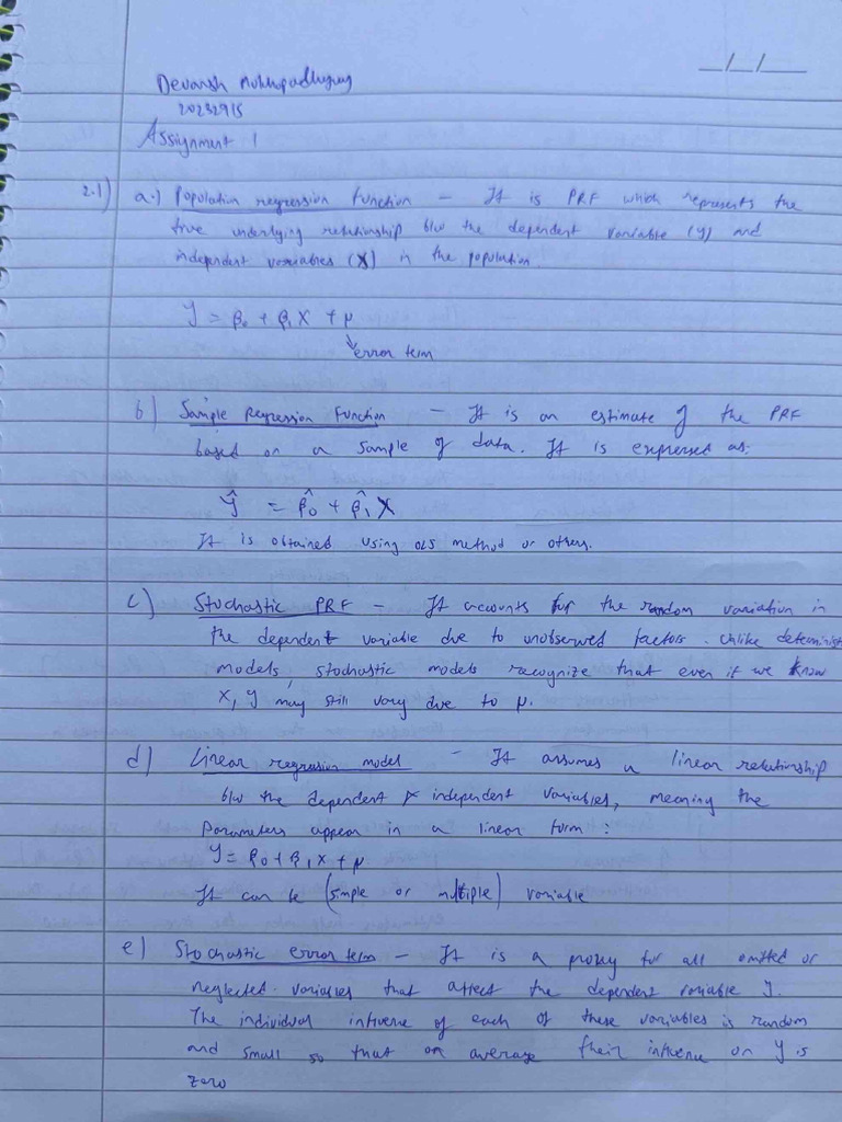 Devansh 20232915 Assign1 | PDF