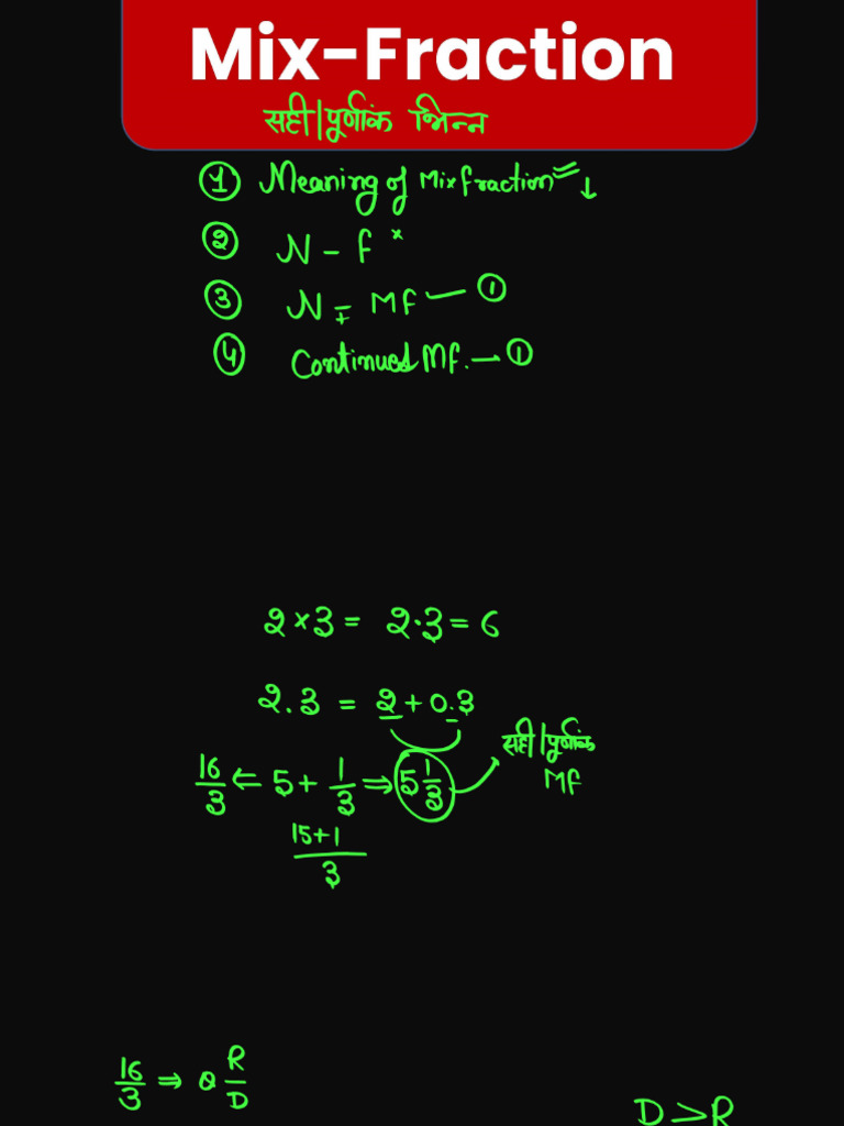 Mix Fraction PNG 16-04-520305 Crwill | PDF