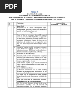 Rera Form 3 Chartered Accountant's Certificate | PDF | Interest | Cost