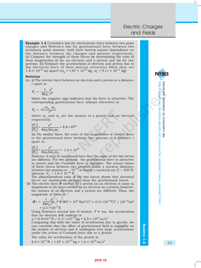 Comparing Electric and Gravitational Forces | PDF | Force | Electron