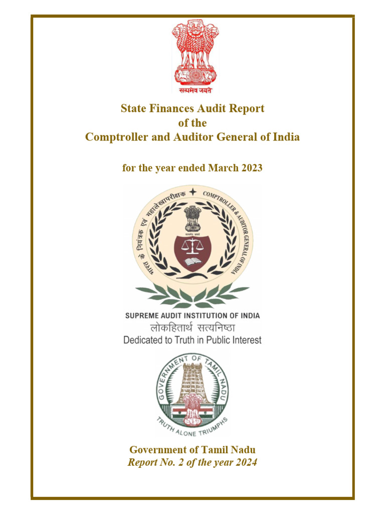 CAG Finanace Tamilanddu 2024 | PDF | Gross Value Added | Gross Domestic ...