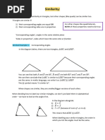 Similar Shapes Exercises and Solutions | PDF | Rectangle | Triangle