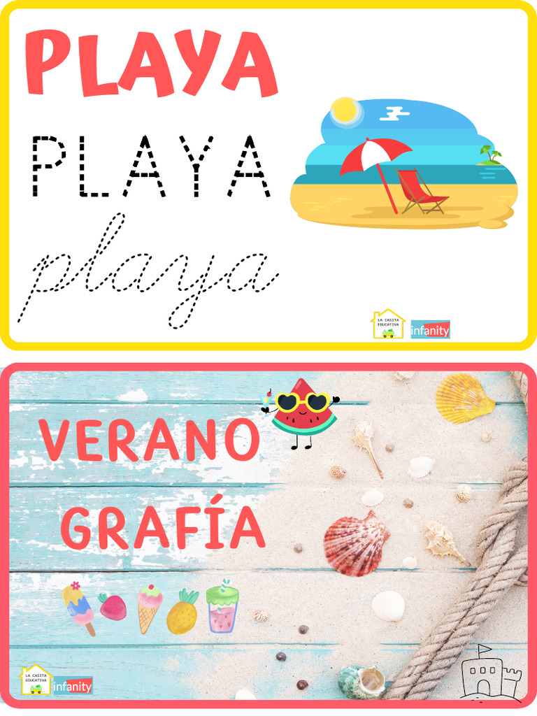 Lectoescritura Verano - Infanity & La_casita_educativa | PDF