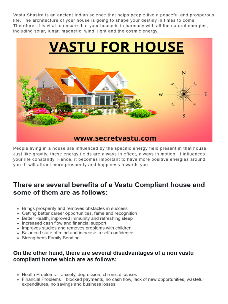 Vastu Tips For House Home Vastu Pdf