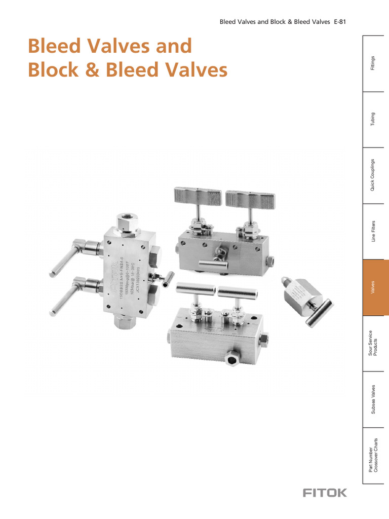 Medium High Pressure Bleed Valves and Block Bleed Valves en | PDF ...