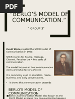 Berlo's Model of Communication | PDF | Communication | Cognition