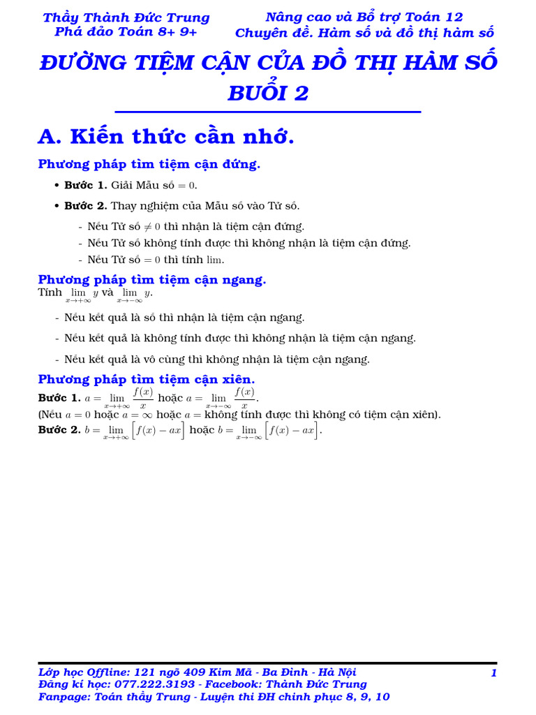 Bai 4. (Buoi 2) - Kien Thuc Can Nho + Vi Du Minh Hoa + Bai Tap Ve Nha | PDF