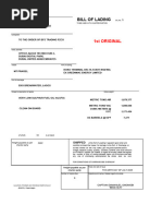 Congen Bil | PDF | Bill Of Lading | Cargo