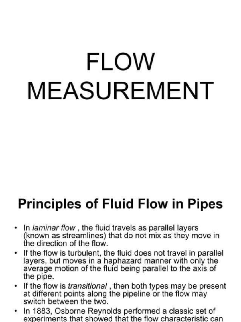 SES 7 Flow Measurement | PDF