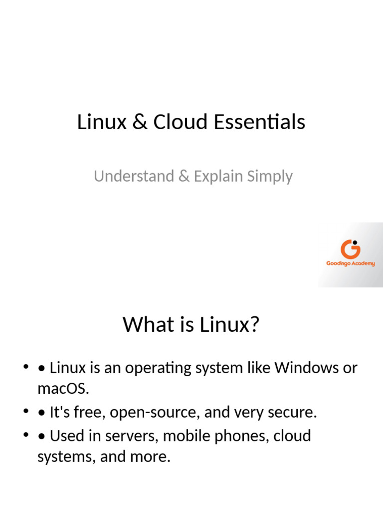 Linux Cloud Sales Team Slides | PDF